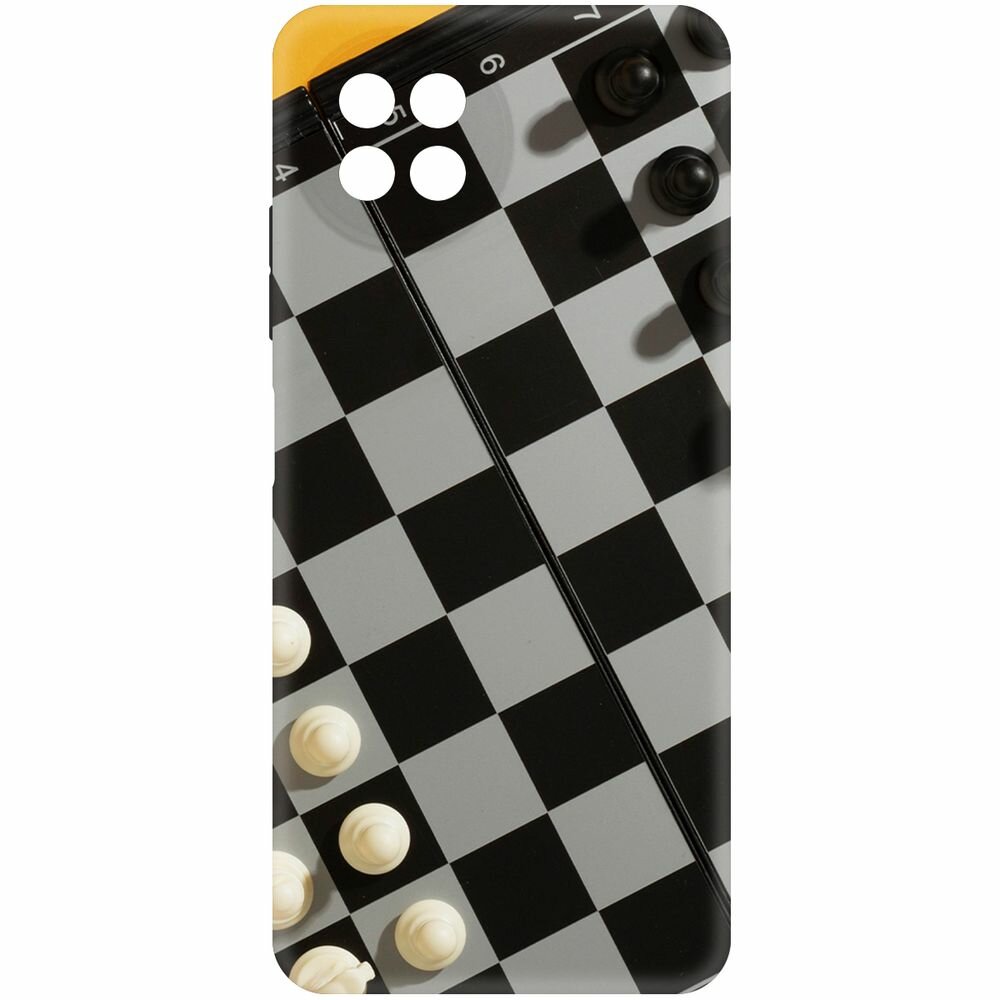 Чехол-накладка Krutoff Soft Case Шахматы для ITEL S23 черный