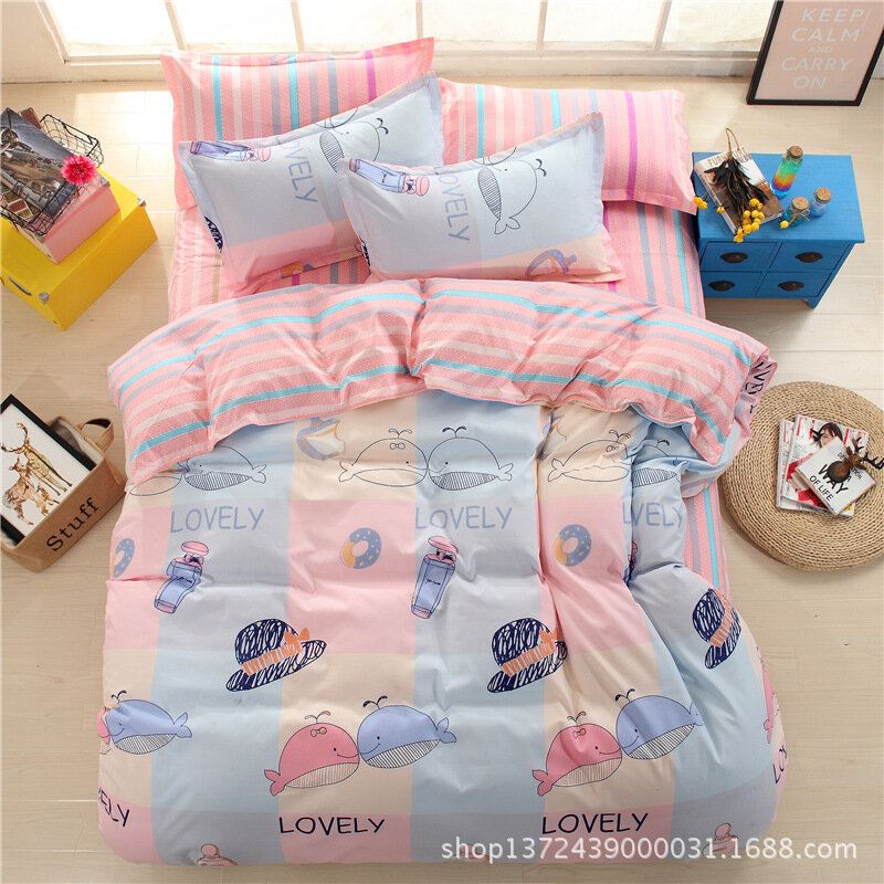 Постельное белье Sweet Dream Home Textile, хлопок, 100%, 4 предмета