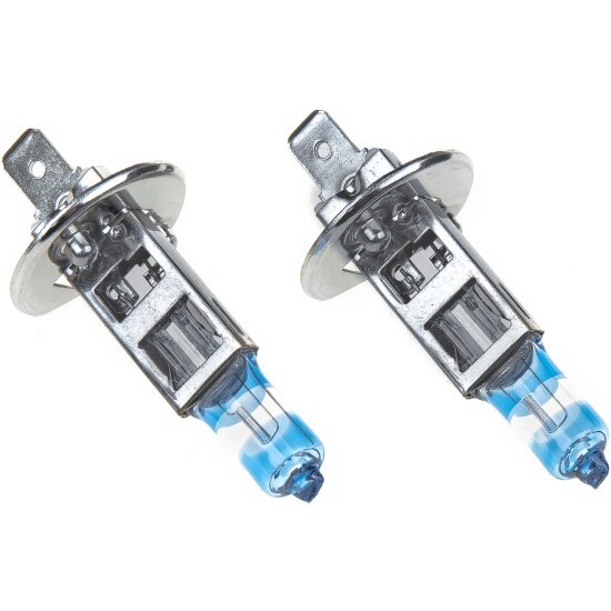Лампа автомобильная Wolfram NIGHT VISION +150% EXTRA LIGHT + 20% WHITER H1 55W +150% P14,5s 12V, 2 шт.