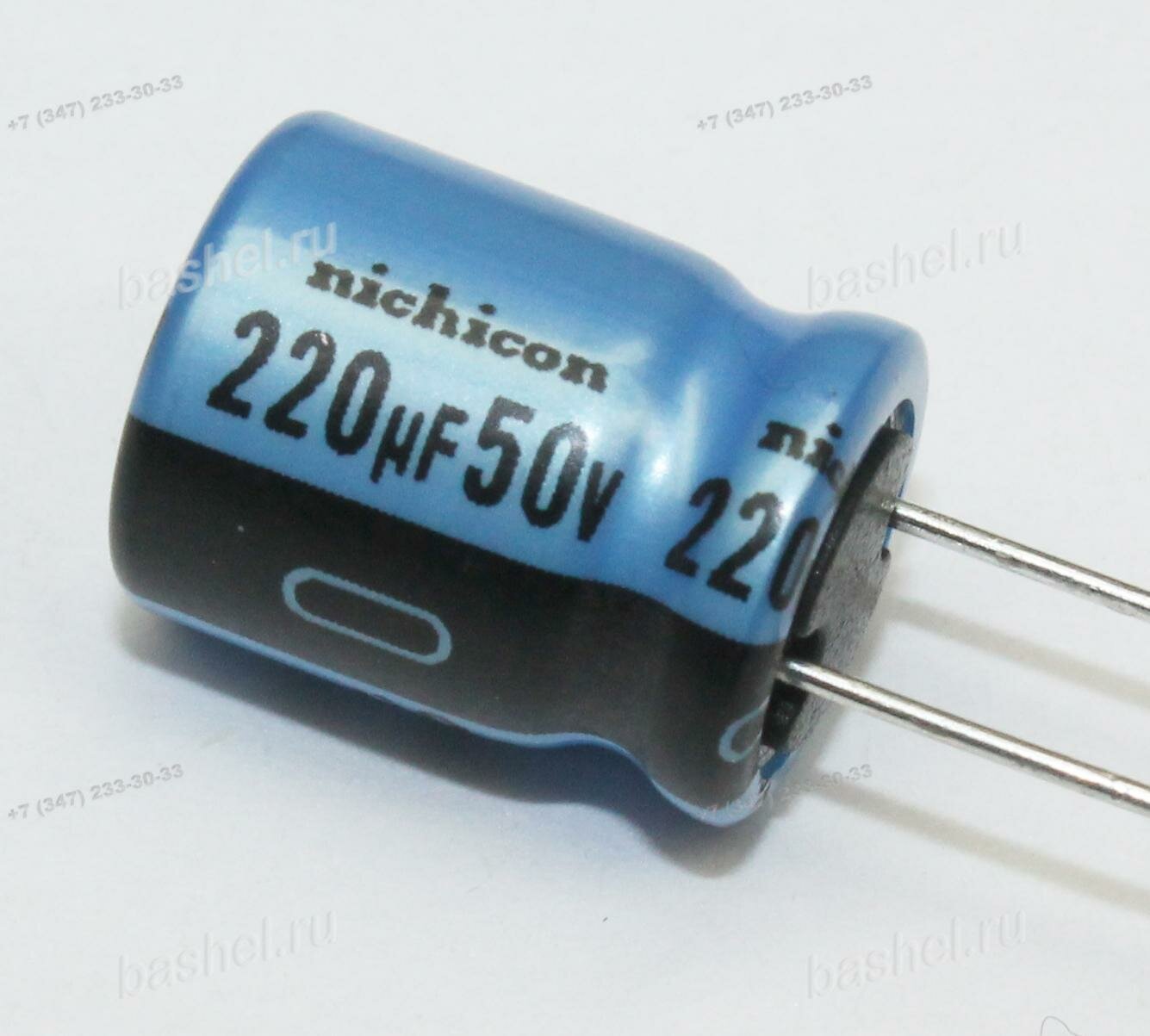 ECAP 220 мкФ / 50В (10х12,5) KA 105°C, Конденсатор электролитический, Nichicon