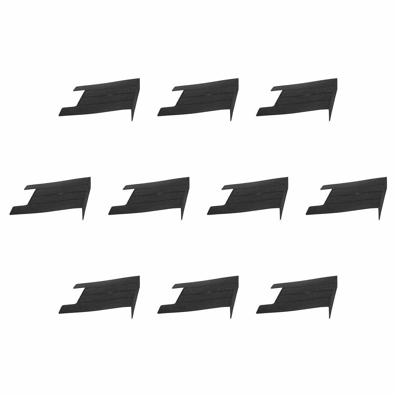 Перегородка-сифон для дождеприемника пластиковая 300х300 мм черная (10 шт.)