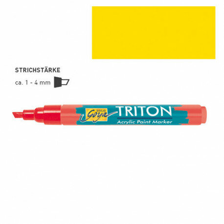 Желтый светлый акриловый маркер "Solo Goya" Triton" 1-4 мм