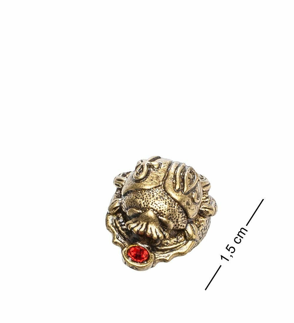 Фигурка кошельковая 'Скарабей' (латунь, янтарь)