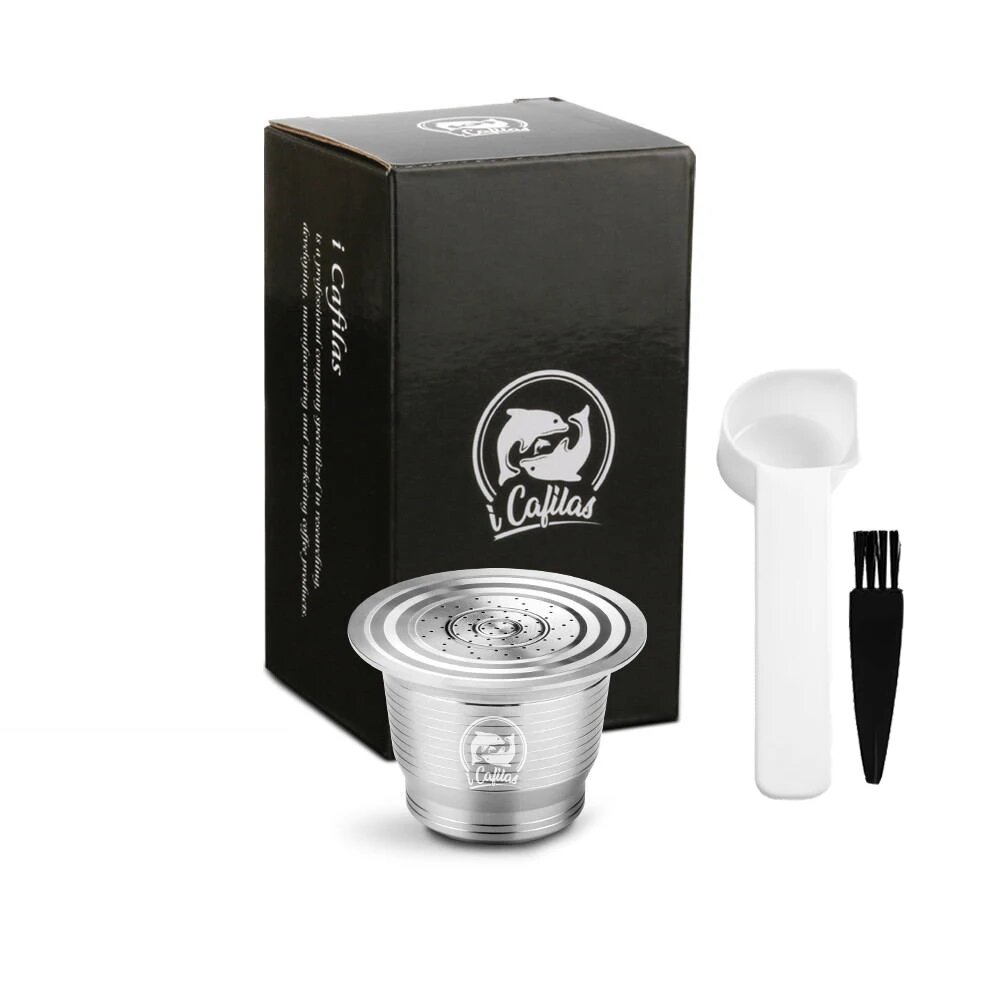Многоразовая капсула iCafilas из нержавеющей стали для Nespresso, 1Cup