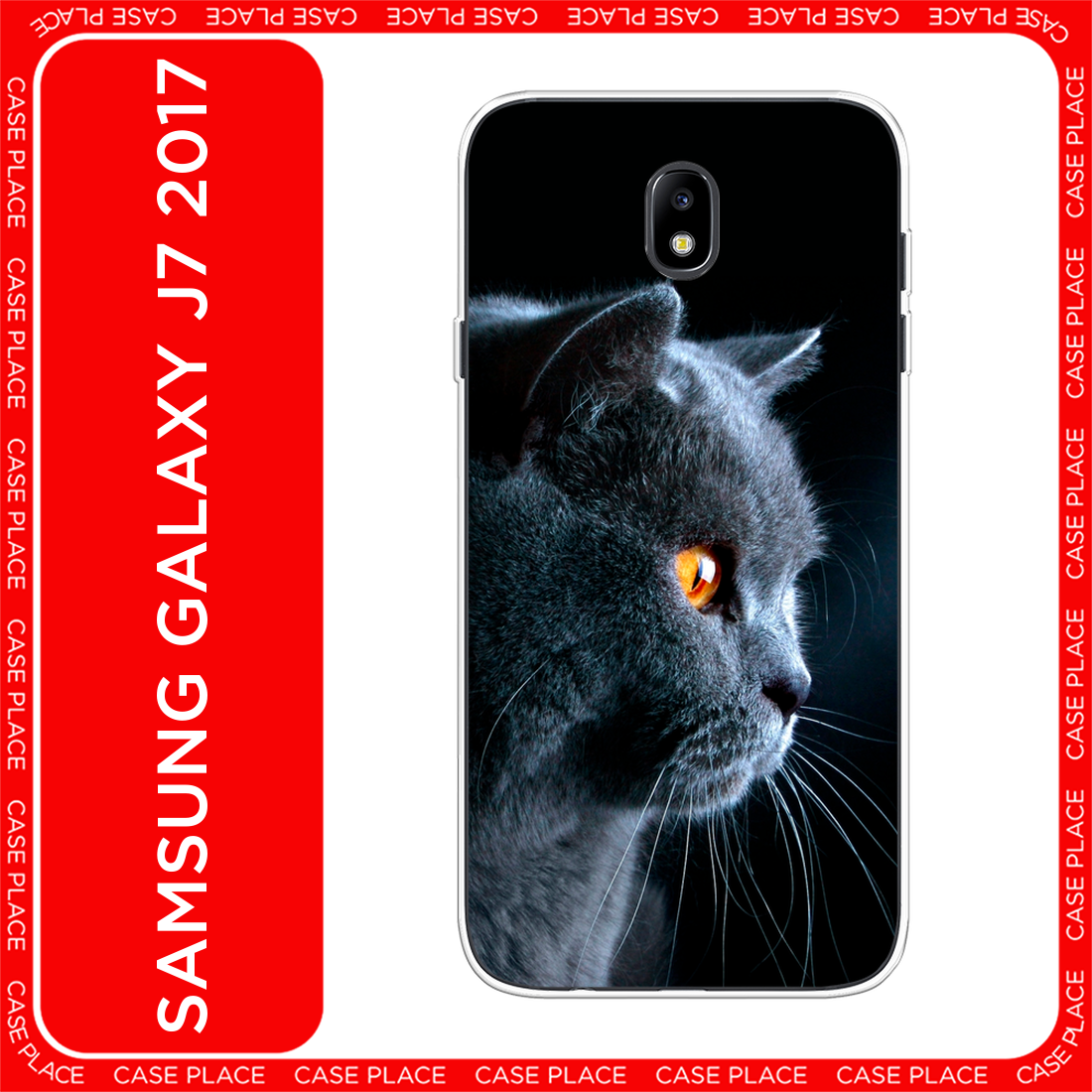 Чехол на Samsung Galaxy J7 2017 / Самсунг Галакси Джей 7 2017 с принтом Благородный кот британец