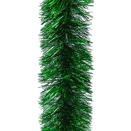 Мишура новогодняя Шарм диаметр 80 мм, длинна 2 метра, зеленый с серебром