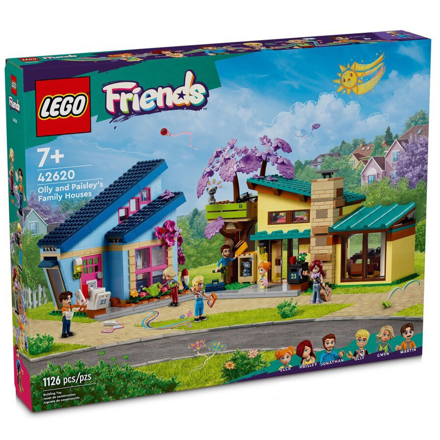 Конструктор LEGO Friends 42620 Семейные дома Олли и Пейсли