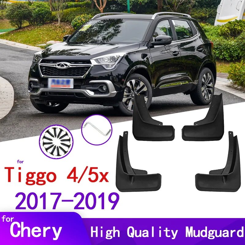 Брызговики для Chery Tiggo4 Tiggo 4 5X 2019 2018 2017, брызговики, брызговики, передние и задние брызговики, крыло