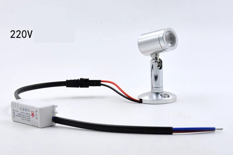 ROANJUNYH LED прожектор 3 Вт теплый белый Белый, Base AC220V, Black, Blue