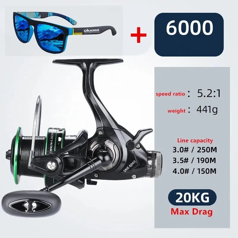 Катушка OKUMA Dual Brake 6000 Металл