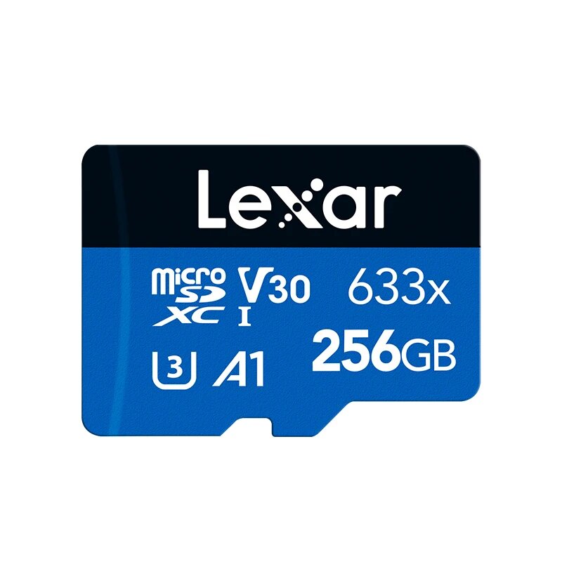 Lexar MicroSD Card A2 U3 64 ГБ 128 ГБ 256 ГБ 512 ГБ Высокоскоростная карта памяти 100 МБ/с Class10 633x Flash SDXC TF-карта для телефона, планшета