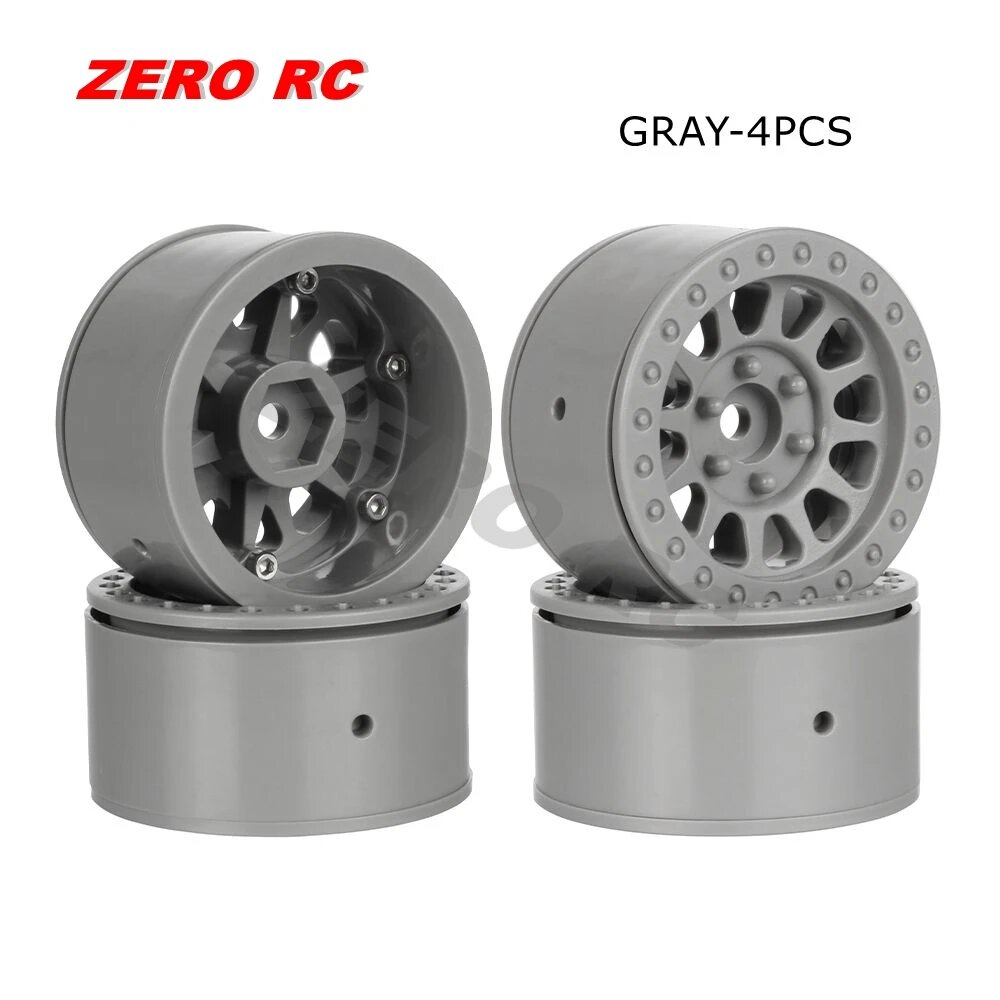 Колесные диски серые 1.9" для RC Crawler 4шт