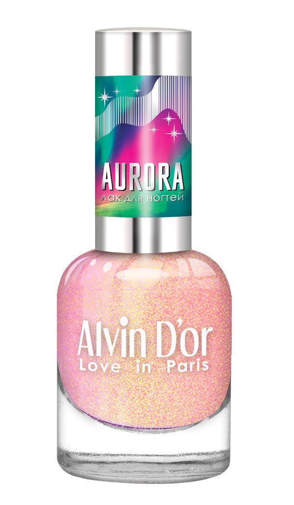 Alvin D'or, Лак для ногтей Aurora тон 08 малиновая aurora