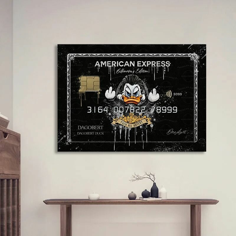 Картина "Дональд Дак", холст, на подрамнике, печать, 60x80 см