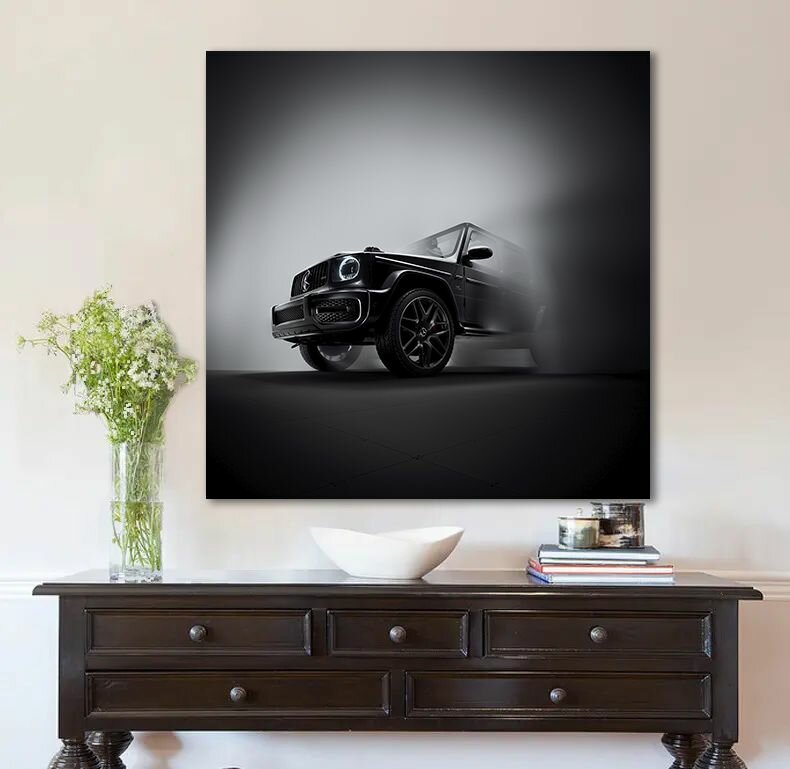 Картина "Гелик", 60x60 см, на подрамнике, холст/дерево, для интерьера