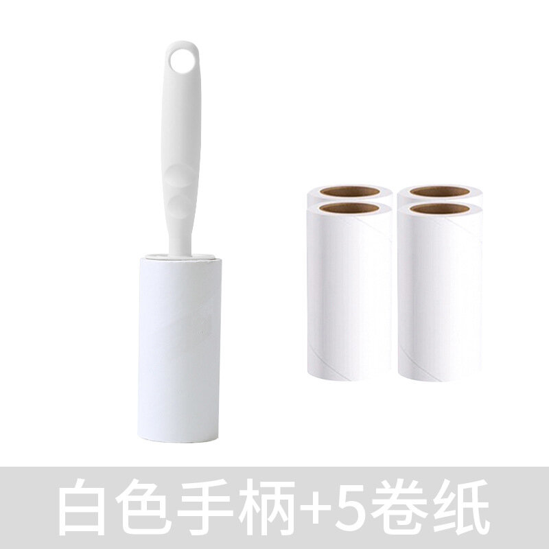 Ролик для удаления шерсти Youzhi, сменная бумага, пластик, 5 рулонов