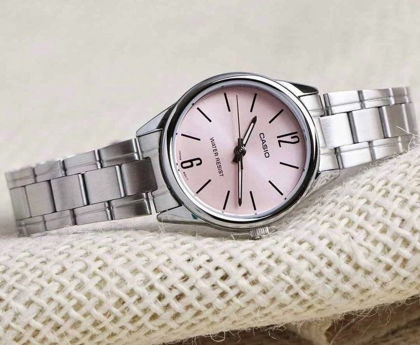 Наручные часы CASIO Collection, серебристый/розовый — фото 1