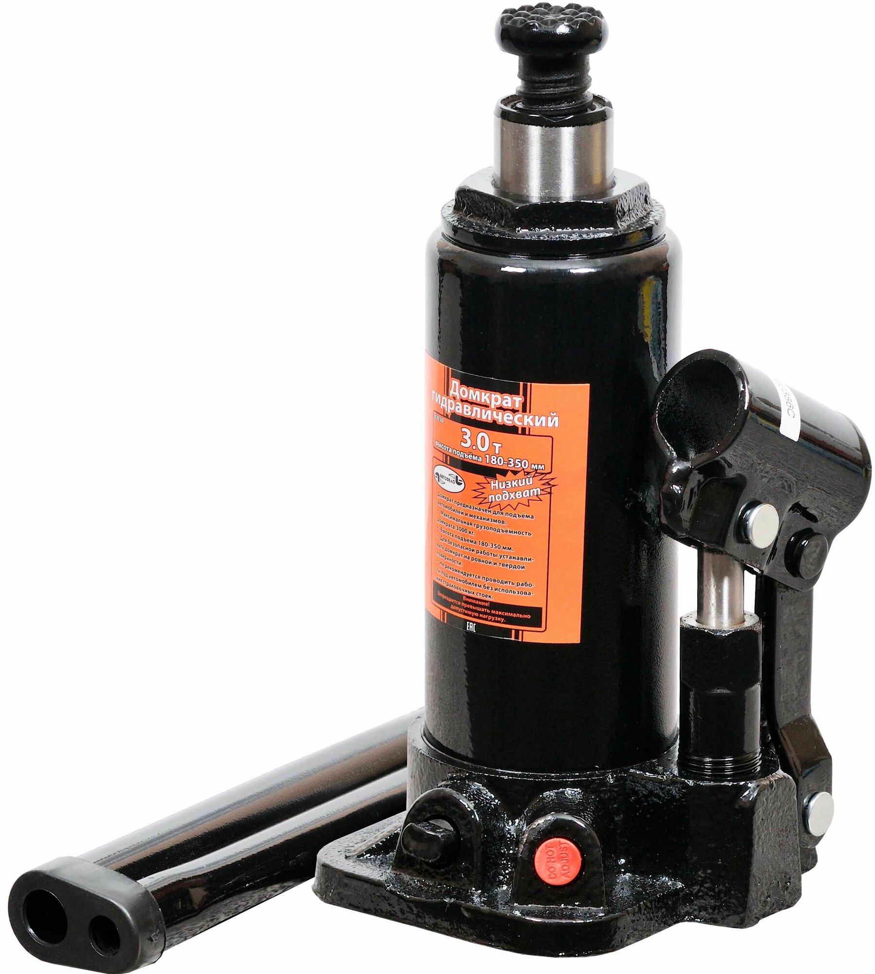Домкрат гидрический 3.0т (180-350 мм) (АвтоDело)