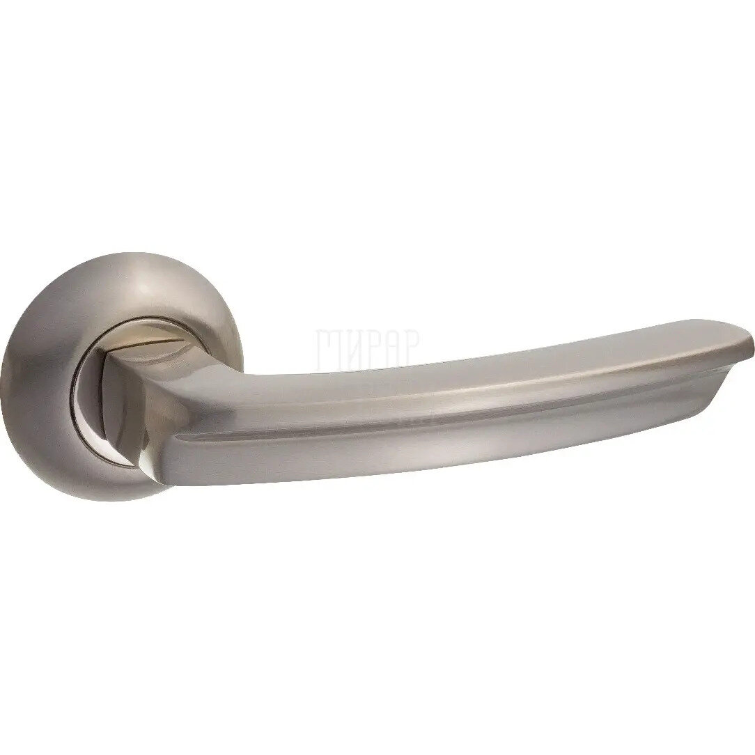 Дверные ручки Puerto (Пуэрто) INAL 550-08 на круглой розетке матовый никель