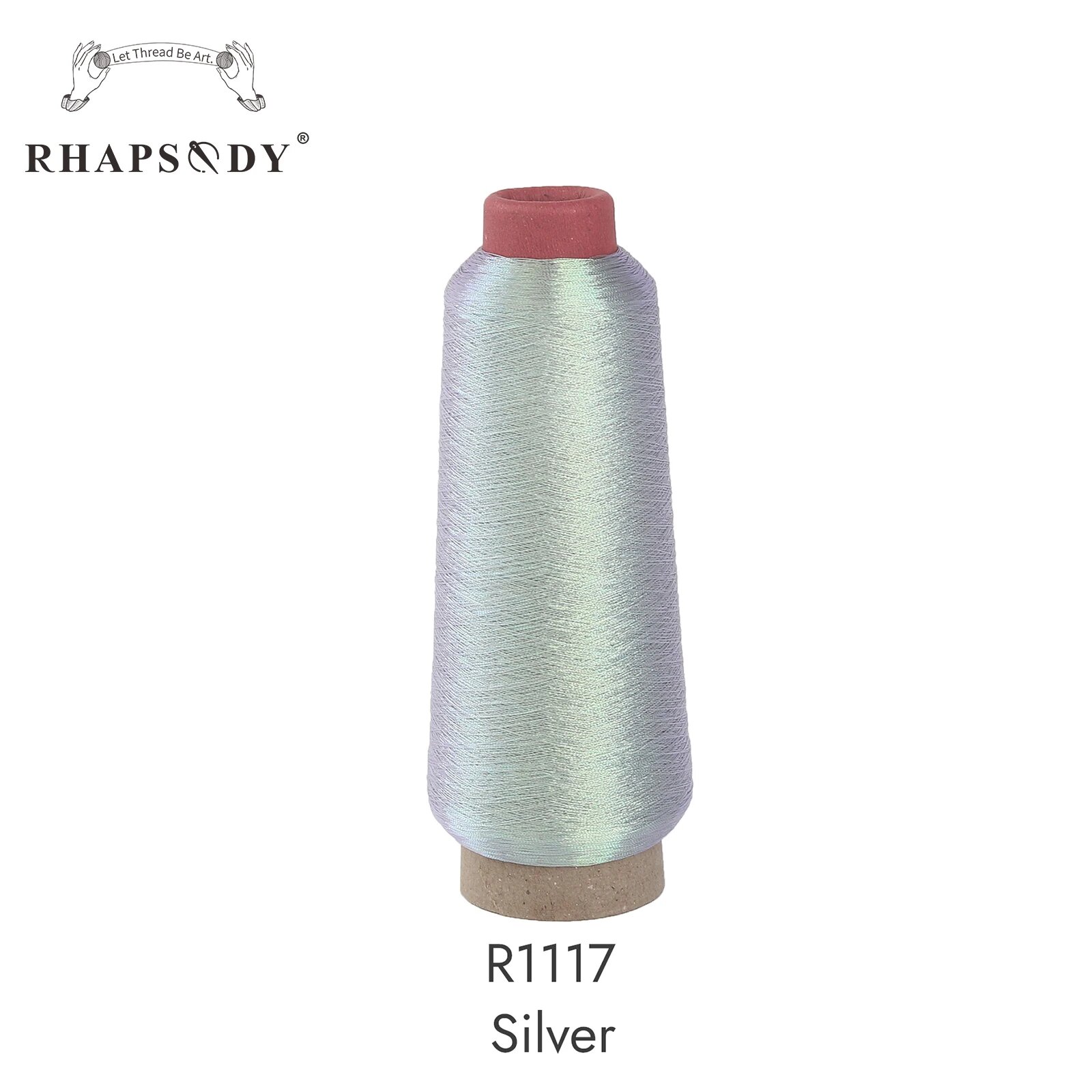 Нить Rhapsody Super Chameleon 2500м, Металлическая, Радужная, 150D, Для Компьютерной R1117 Silver