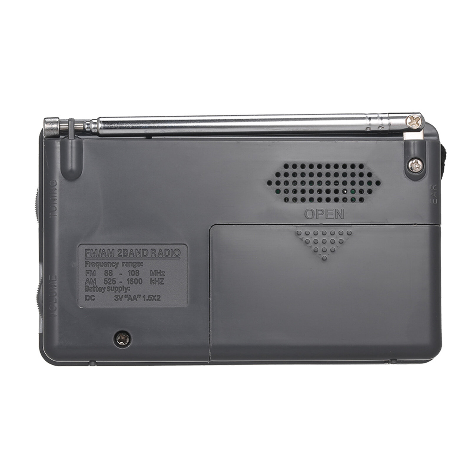 Мини AM FM радиоприемник 2-диапазонный портативный карманный радиоприемник со встроенным динамиком и разъемом для наушников