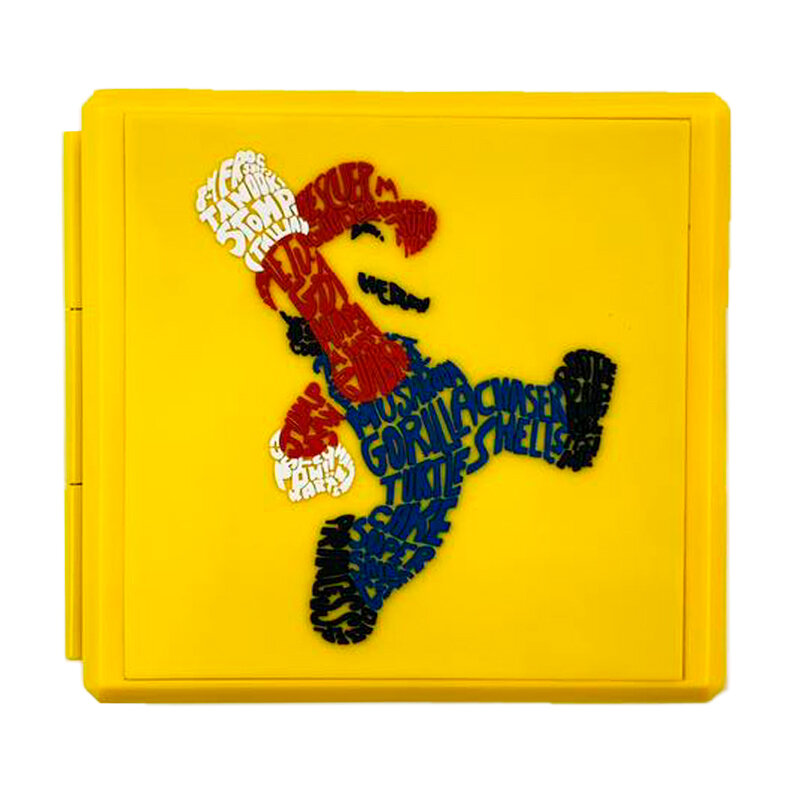 Кейс для хранения 12 игровых карт (NSW-038U) (Mario Yellow)