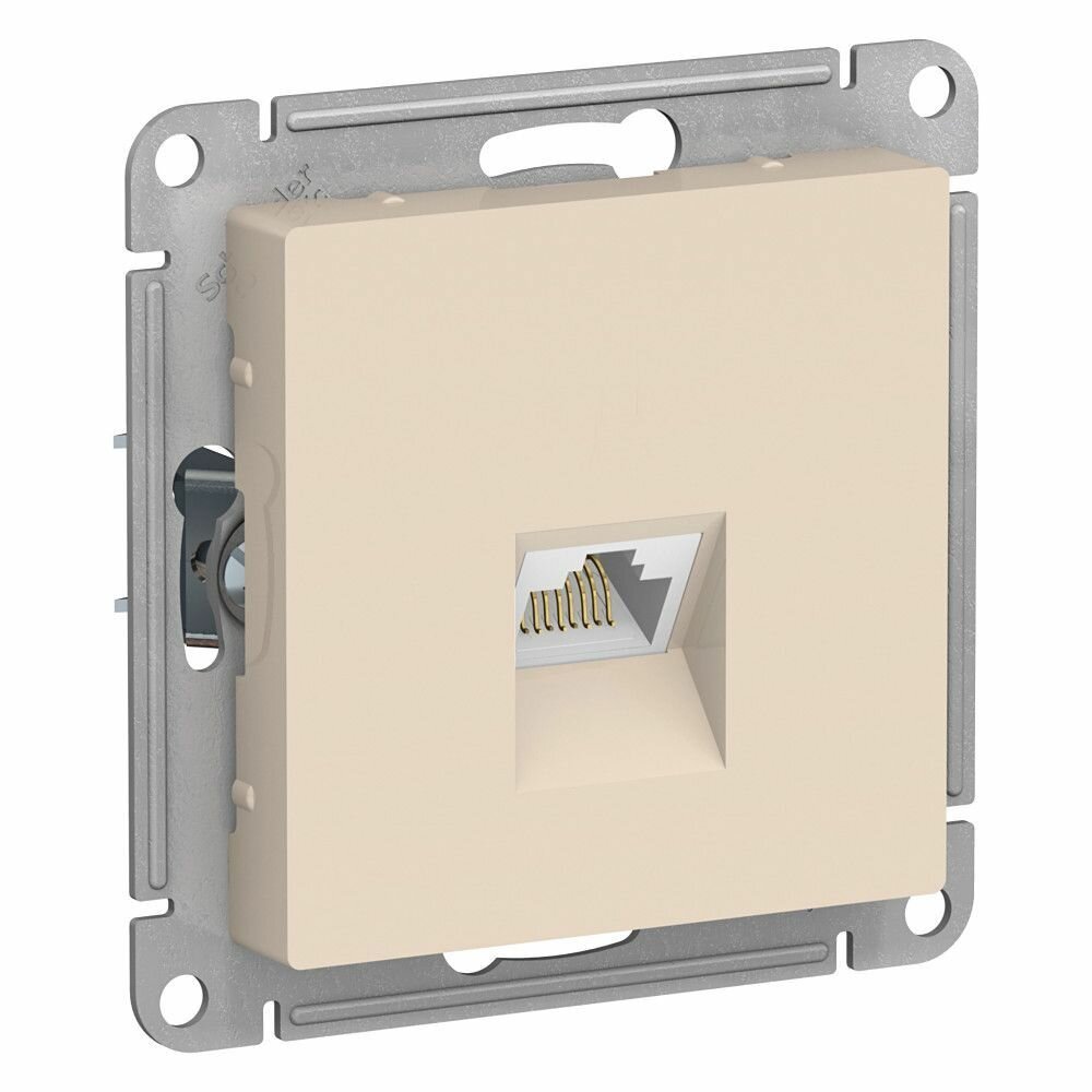 AtlasDesign Розетка компьютерная RJ45 кат. 5E , цвет Бежевый