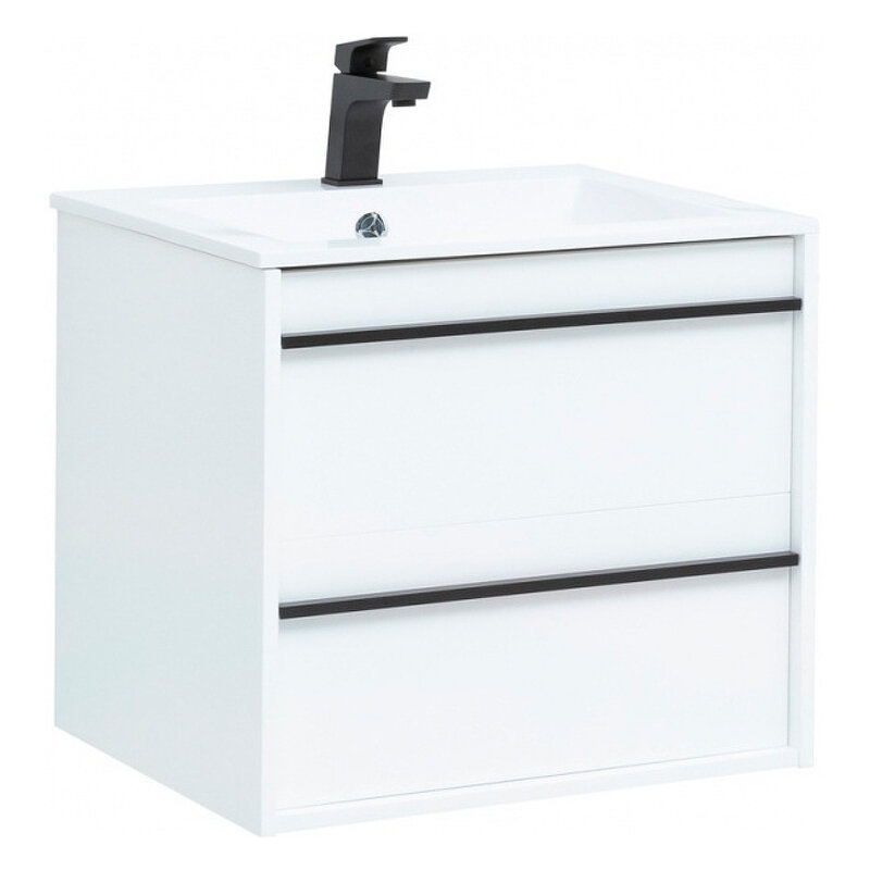 Тумба с раковиной Aquanet Lino 60 00271943 матовая