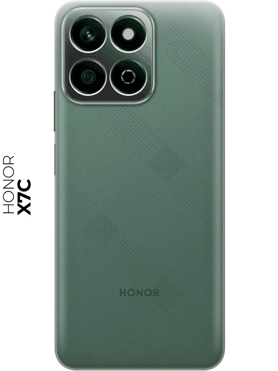 Силиконовый чехол на Honor X7C прозрачный