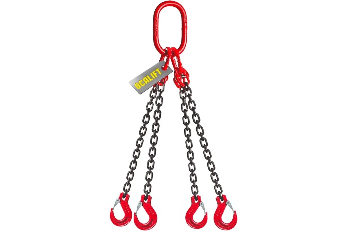 OCALIFT Строп цепной 4СЦ 4,25т 1,5м цепь глазированная Т8 G80 4sc4250t15f