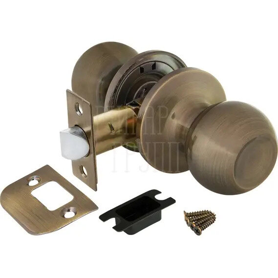 Ручка Ajax (Аякс) защелка DK682 BL-PS (6082 BL-P) (без фик.) бронза
