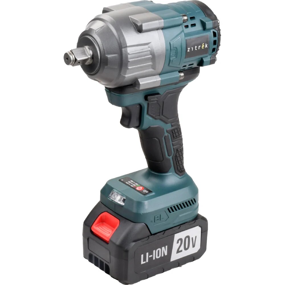 Аккумуляторный бесщеточный гайковерт Zitrek Crusher 20 PRO в кейсе, 20В, 800 Нм, 2x4.0Ач 085-1020, 18 В