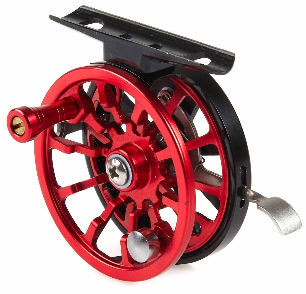 Катушка для рыбалки проводочная Lucky John MAGIC LEVER 6см для поплавочной удочки карповая инерционная для фидера с байтранером,60 мм