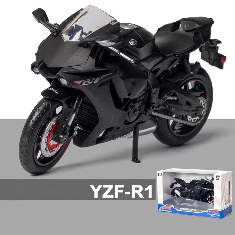 Игрушечный мотоцикл Yamaha YZF-R1 1/12 металлический
