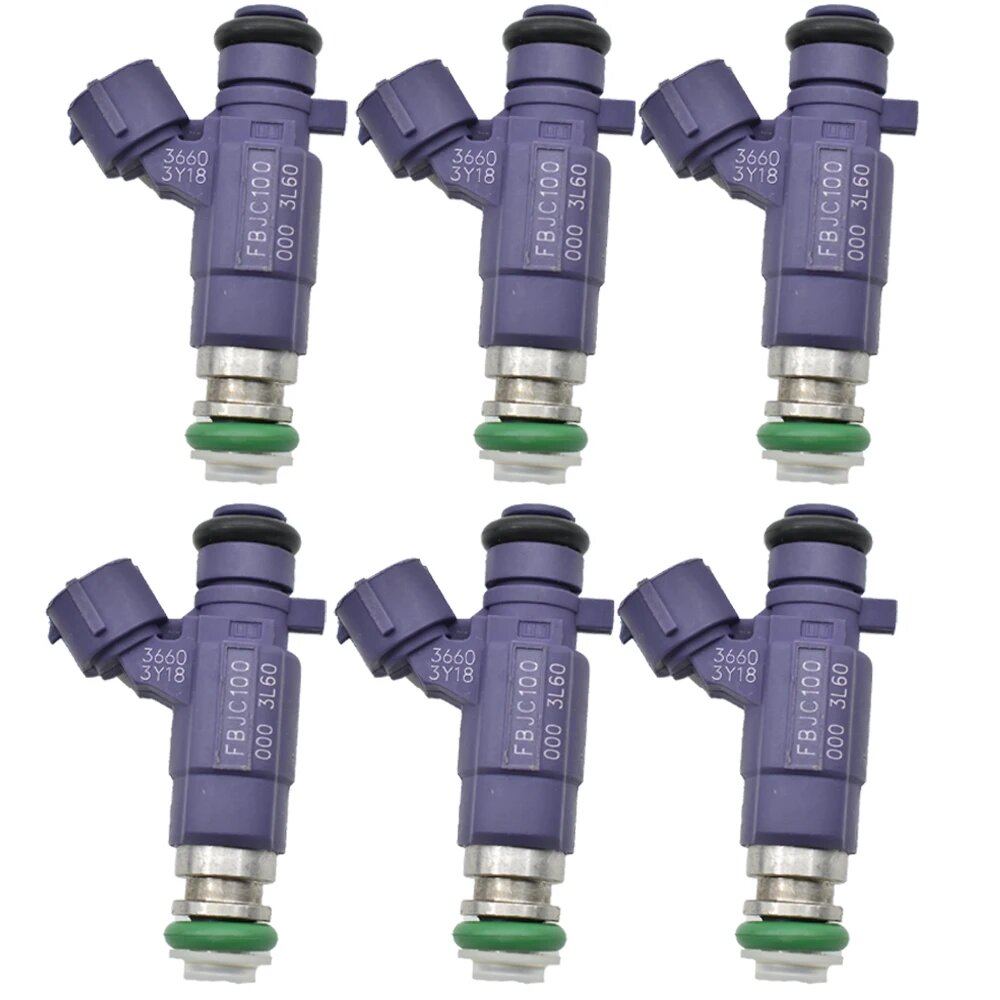 6 шт./лот топливная форсунка FBJC100 для Nissan Infiniti 350Z FX35 350Z Pathfinder G35 X-Trail Primera P12 V6 двигатель 2,0 2,5 3,0 3,5 л