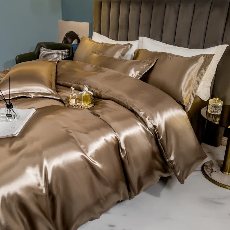 Комплект постельного белья Schpert вискоза твин, Champagne Gold, Queen Size 4pcs