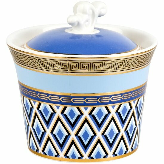 Сахарница Nouvelle с ложкой "Golden Blue", 250 мл (0200182)