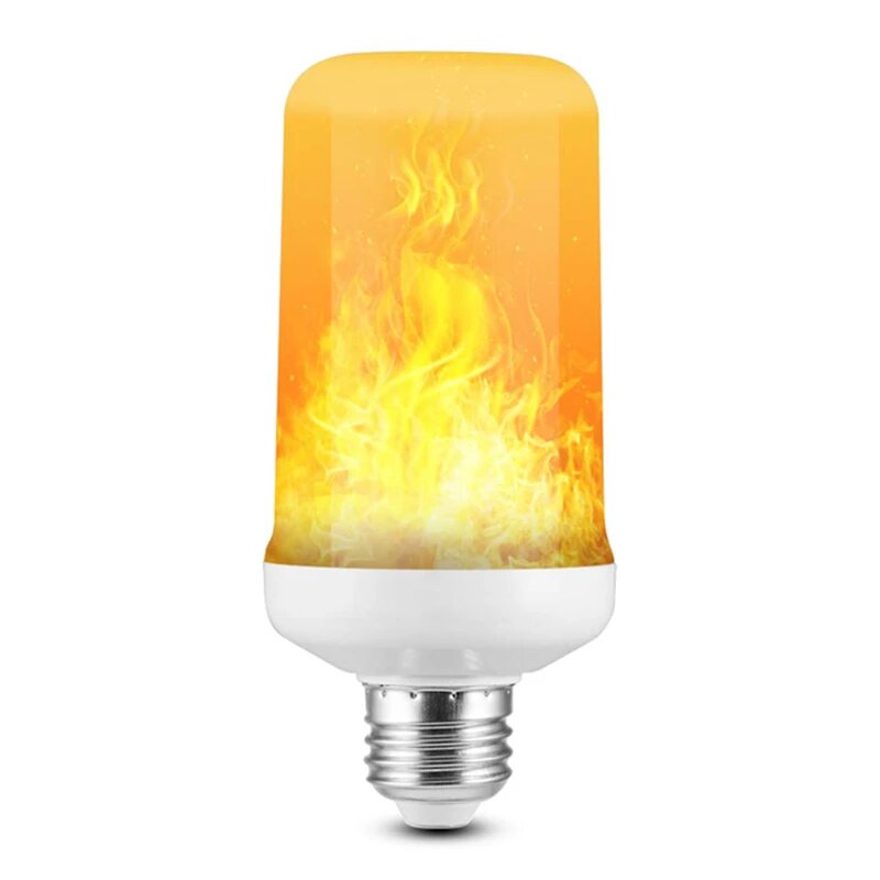 Светодиодная лампа THEBSE с эффектом пламени E27 E14 B22 12Вт 12W 4 Modes, E27(85-265V)