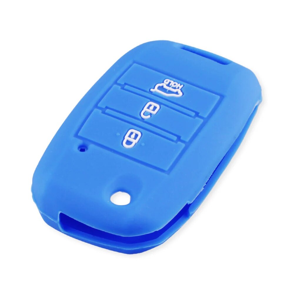 Силиконовый чехол для ключа Kia blue