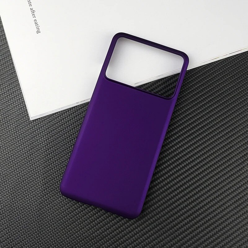 Простой ультратонкий матовый жесткий чехол для телефона Xiaomi Фиолетовый, Purple, For Redmi K70E