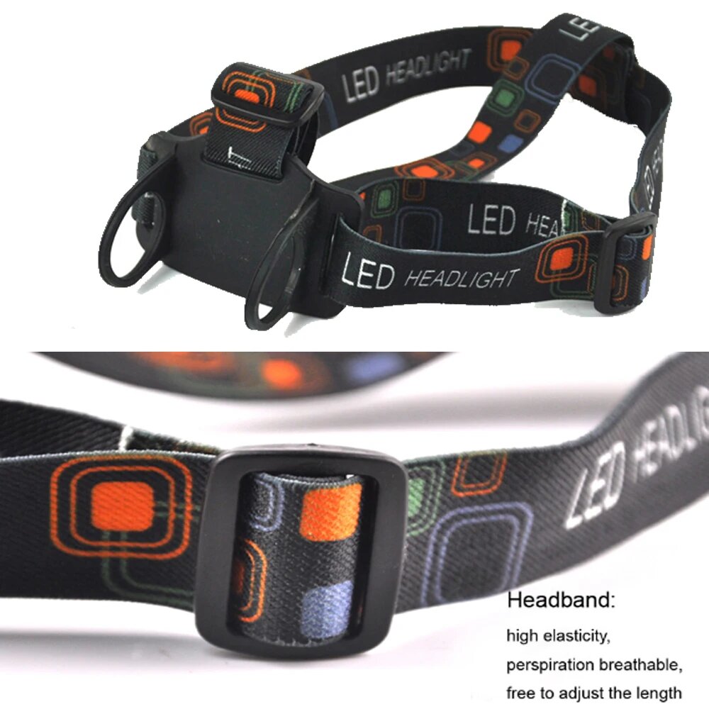 BORUiT Регулируемый головной ремень для налобного фонаря C