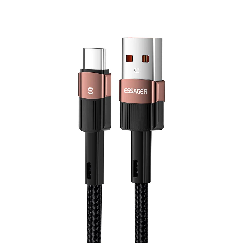 Кабель зарядный Essager 7A USB Type-C для Realme Oneplus OPPO, 100 Вт 2m