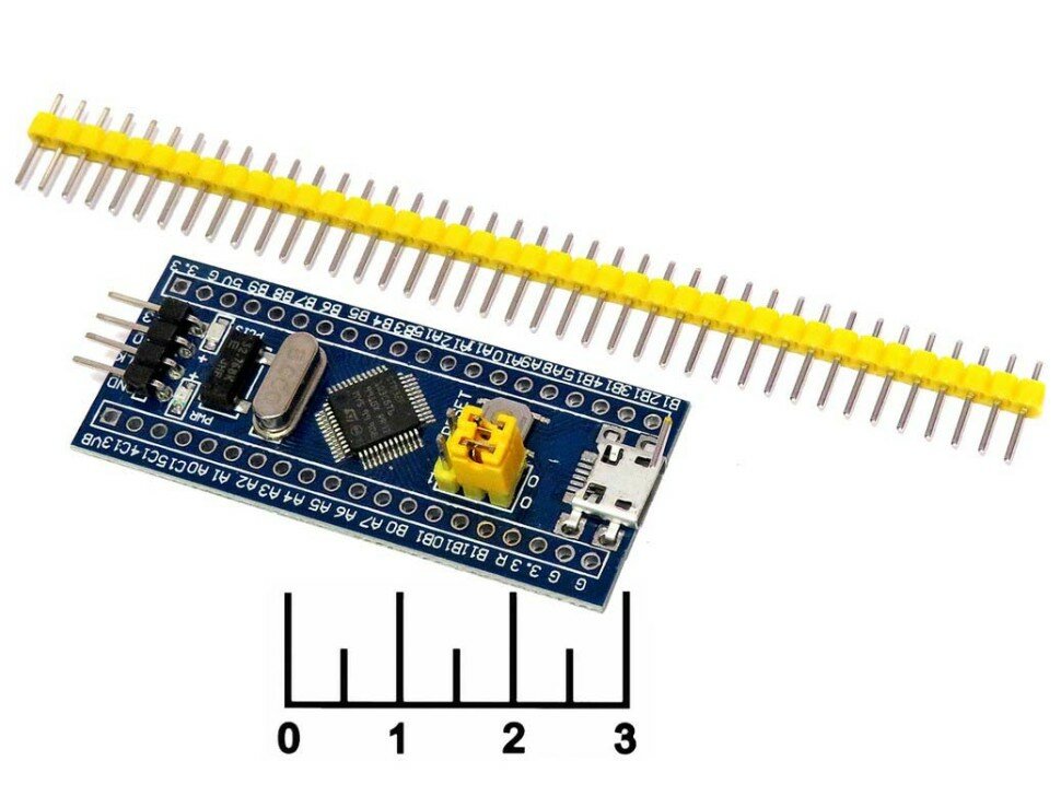 Радиоконструктор STM32 micro USB (STM32F103C6T6)
