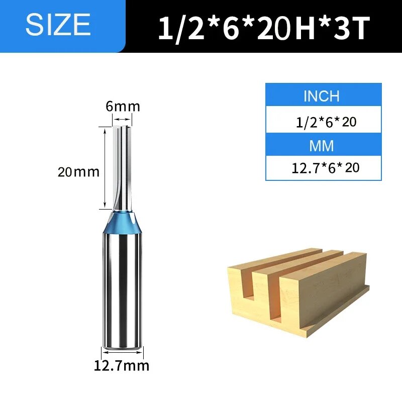 Фреза для дерева Tideway 12.7x6x20, 3T