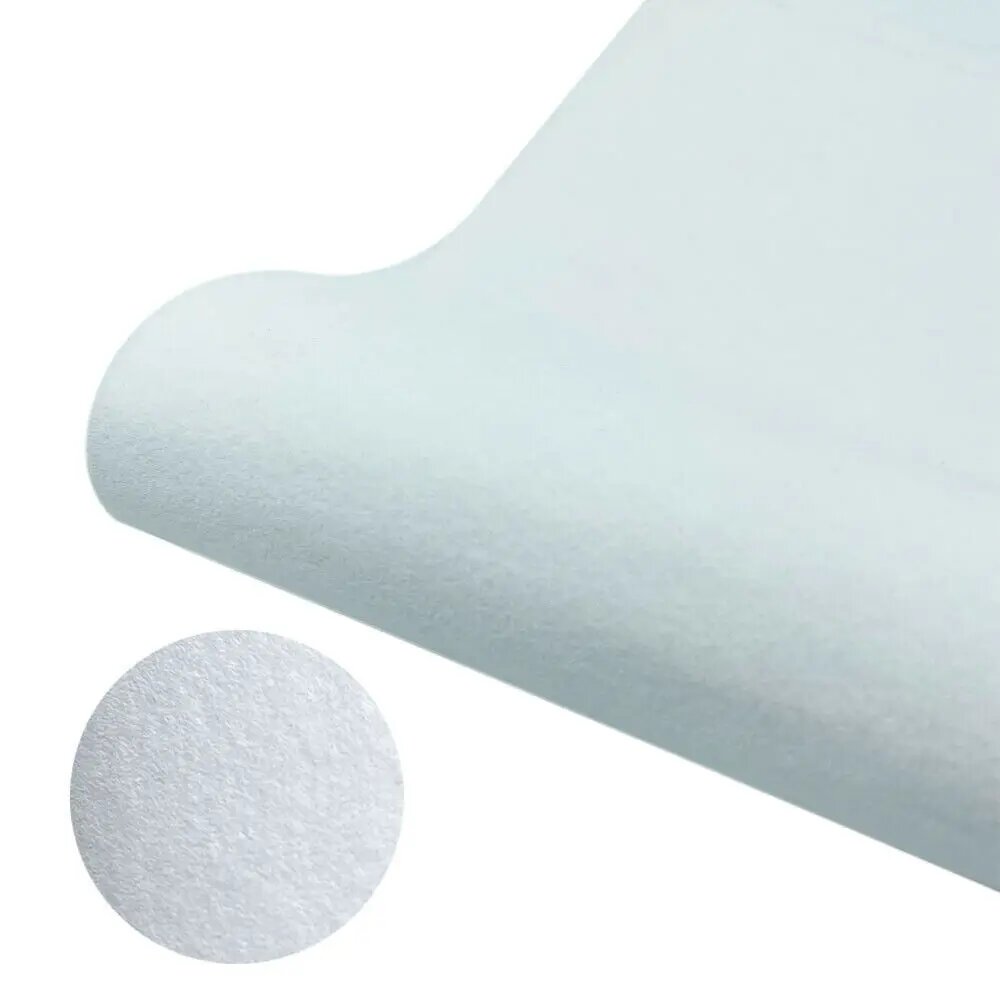 Самоотклеивающаяся велюровая пленка для рукоделия многоцветная 40x145 см белый