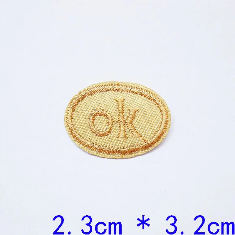 Набор из 10 вышитых нашивок «ОК» G13