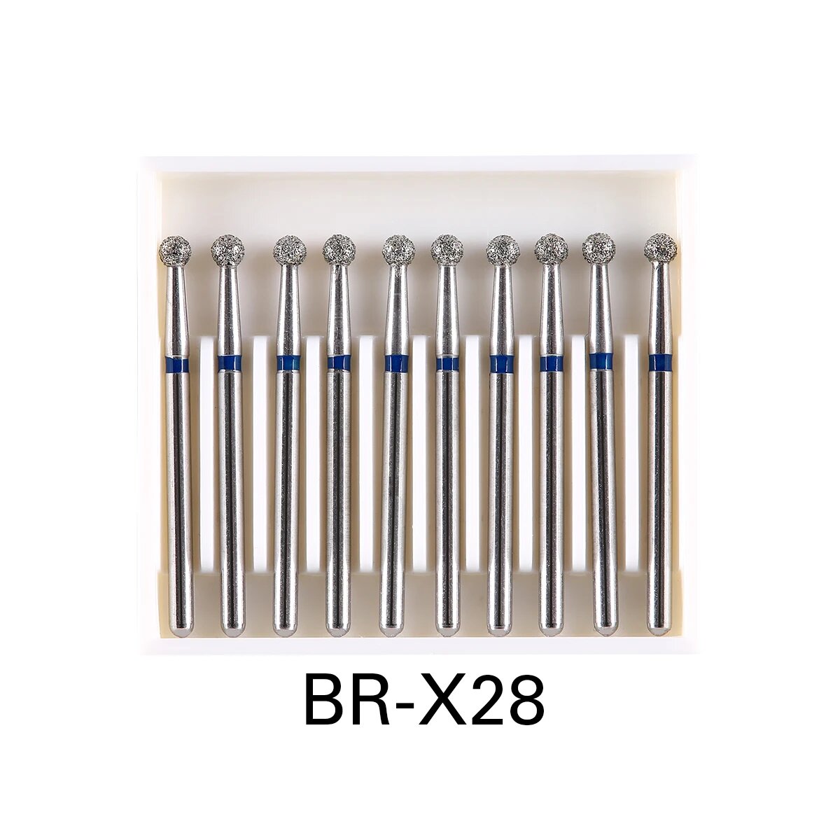 Алмазные боры шаровые AZDENT BR-X28, 10 шт
