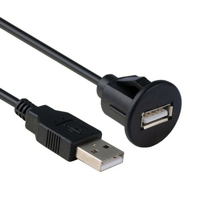 Кабель Car Usb Audio, Waterproof, Auto Dashboard, Motocycle, Flush Mount, Panel, AUX, Lead Extension, Adapter
