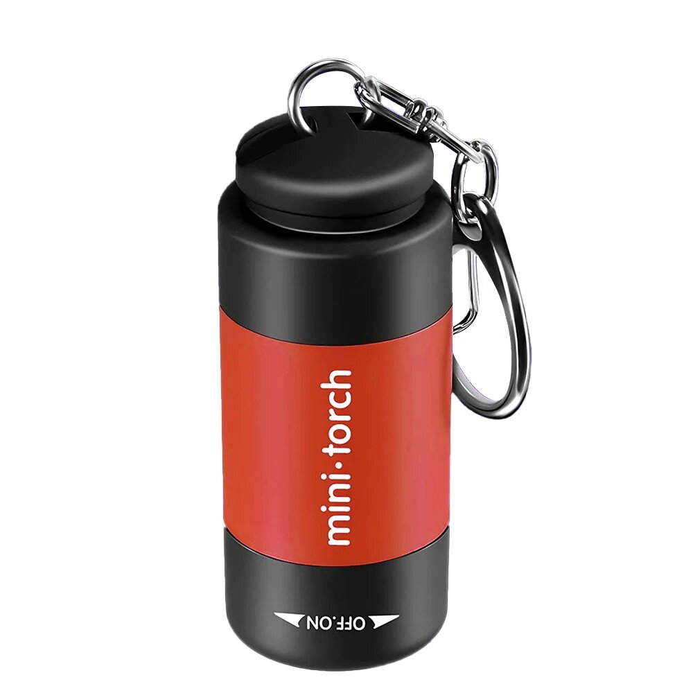 Mini-Torch красный USB фонарик на карабине