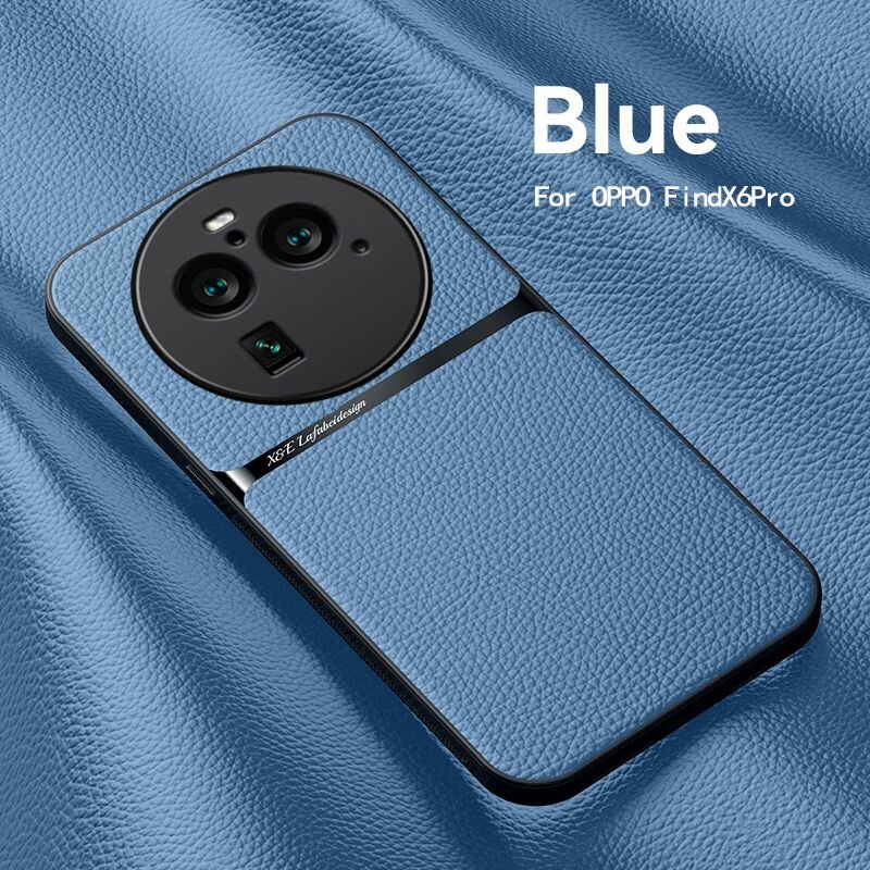 FASNYA Чехол для OPPO Find X6 Pro /чехол-Кожа на Оппо Финд X6 Про Чехол для телефона с защитой камеры магнитный автомобильный держатель